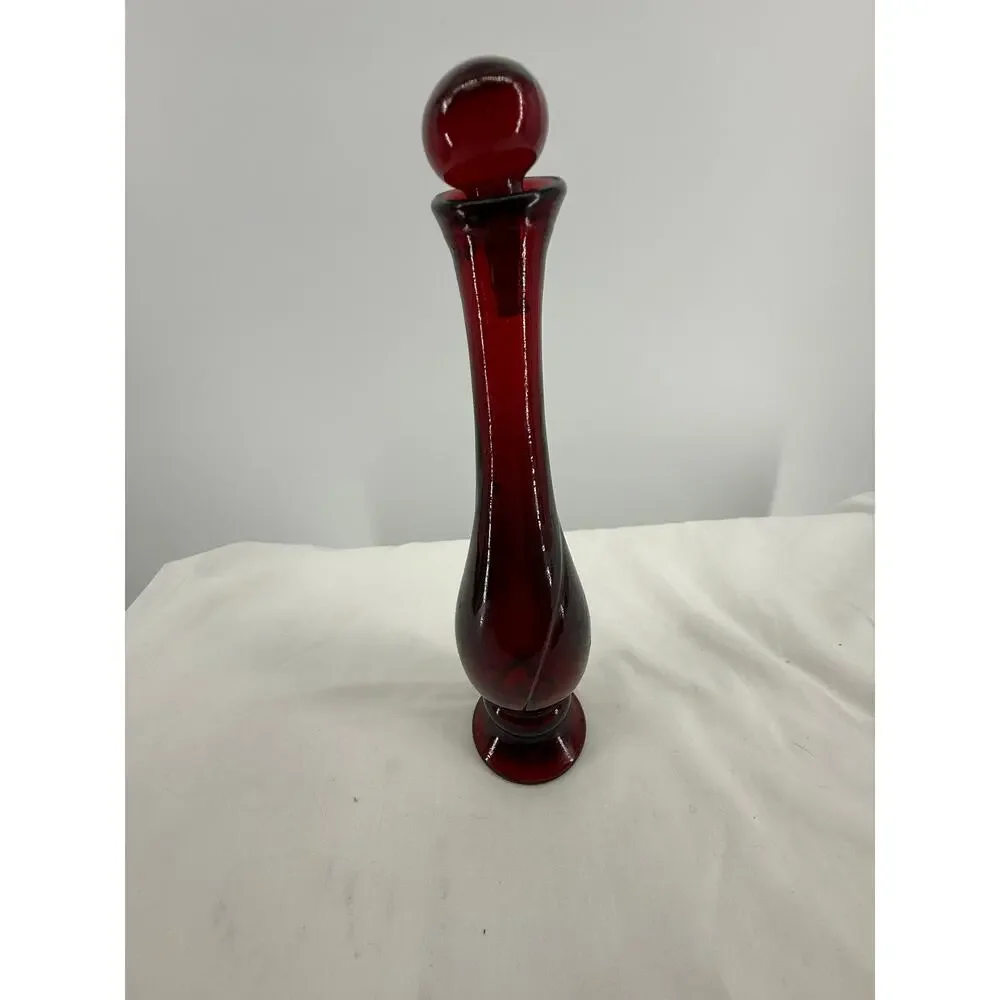Avon | Accents | Vintage Avon Ruby Red Glass Bud Vase Unforgettable ...